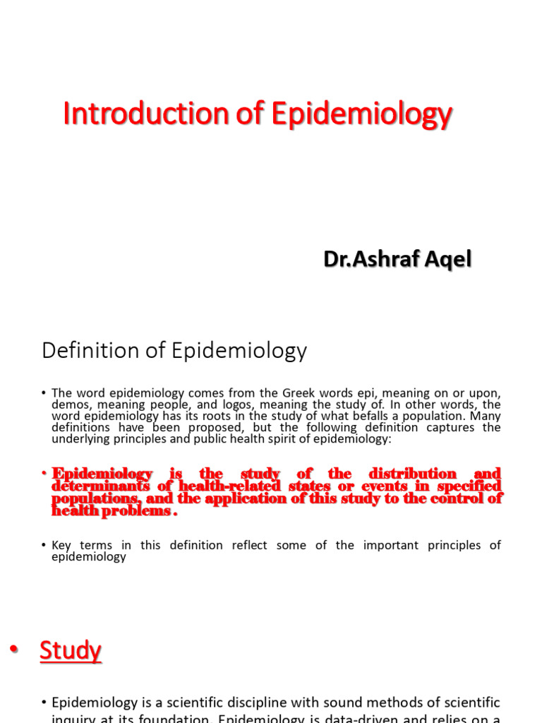 Intro to Epidemiology Basics | PDF | Epidemiology | Medical Diagnosis