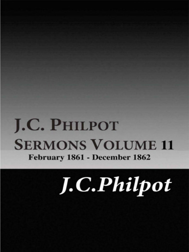 J.C. Philpot Sermons Volume 11 | PDF | Sin | Sacrifice