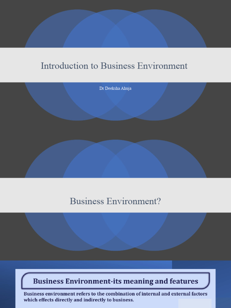 Introduction to Business Environment | PDF | Monetary Policy | Economies