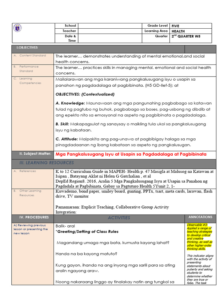 Q2 Cot Health 5 Wek 5 | PDF