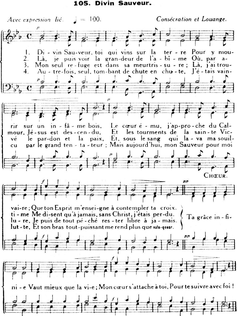 Af105 Divin Sauveur Toi Qui Viens Sur La Terre-Partition | PDF