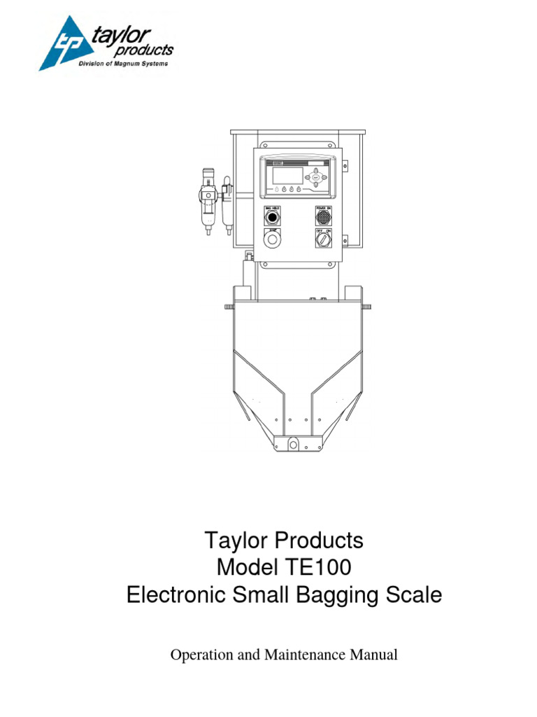 Taylor - TE100-Manual | PDF | Electrostatic Discharge
