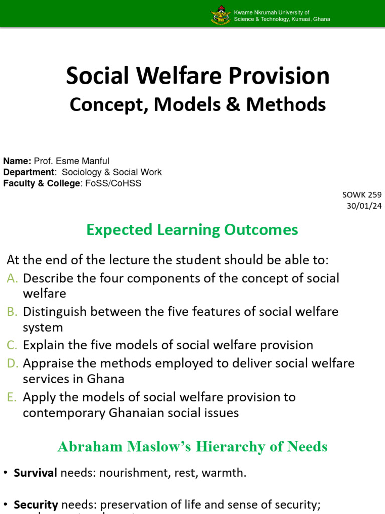 SW Provision-Concepts, Models Methods | PDF | Taxes | Policy
