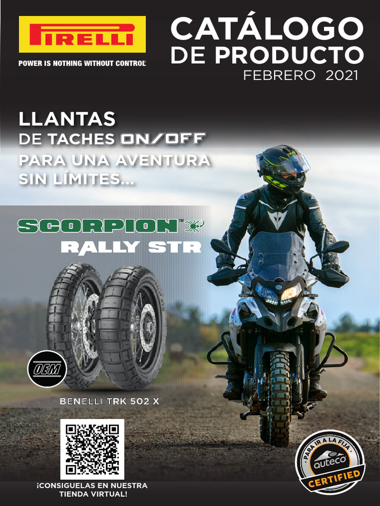 Catalogo Especializado de Llantas Pirelli | PDF | Motociclismo | Vehículo de motor