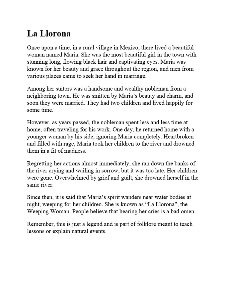 La Llorona | PDF