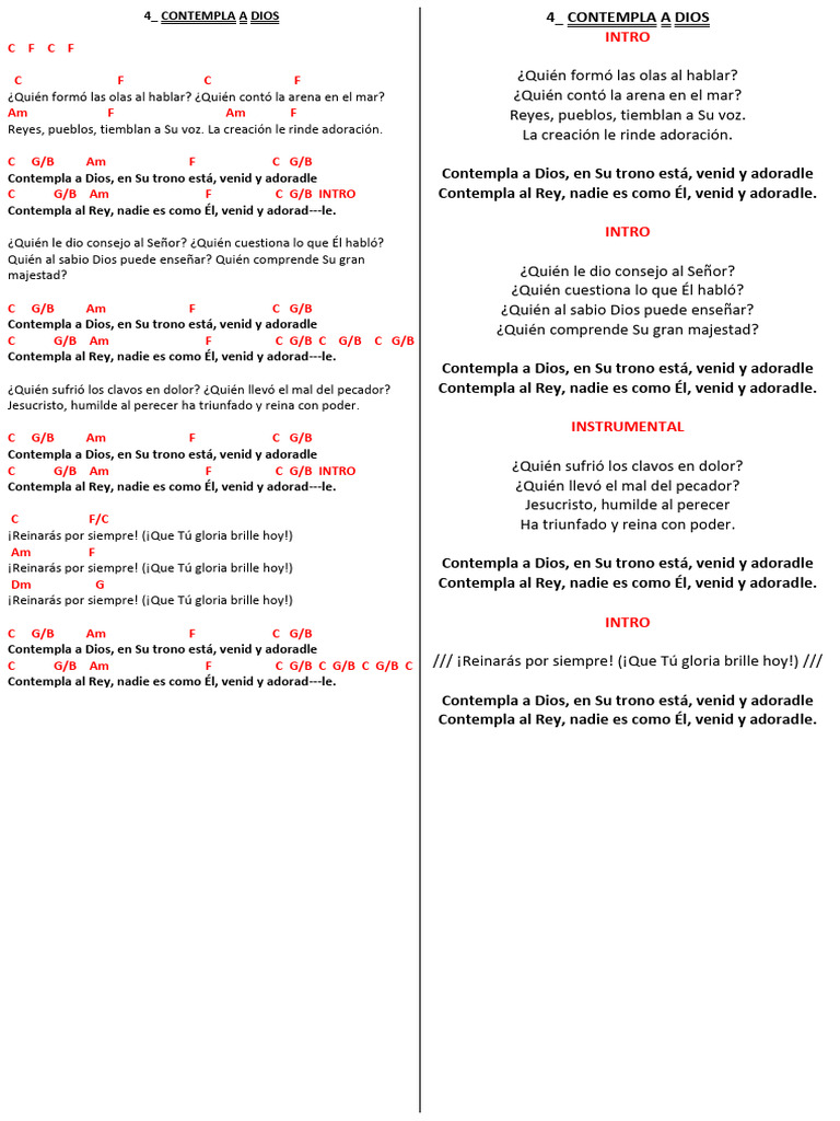 Contempla A Dios | PDF | Creencia religiosa y doctrina | Teología