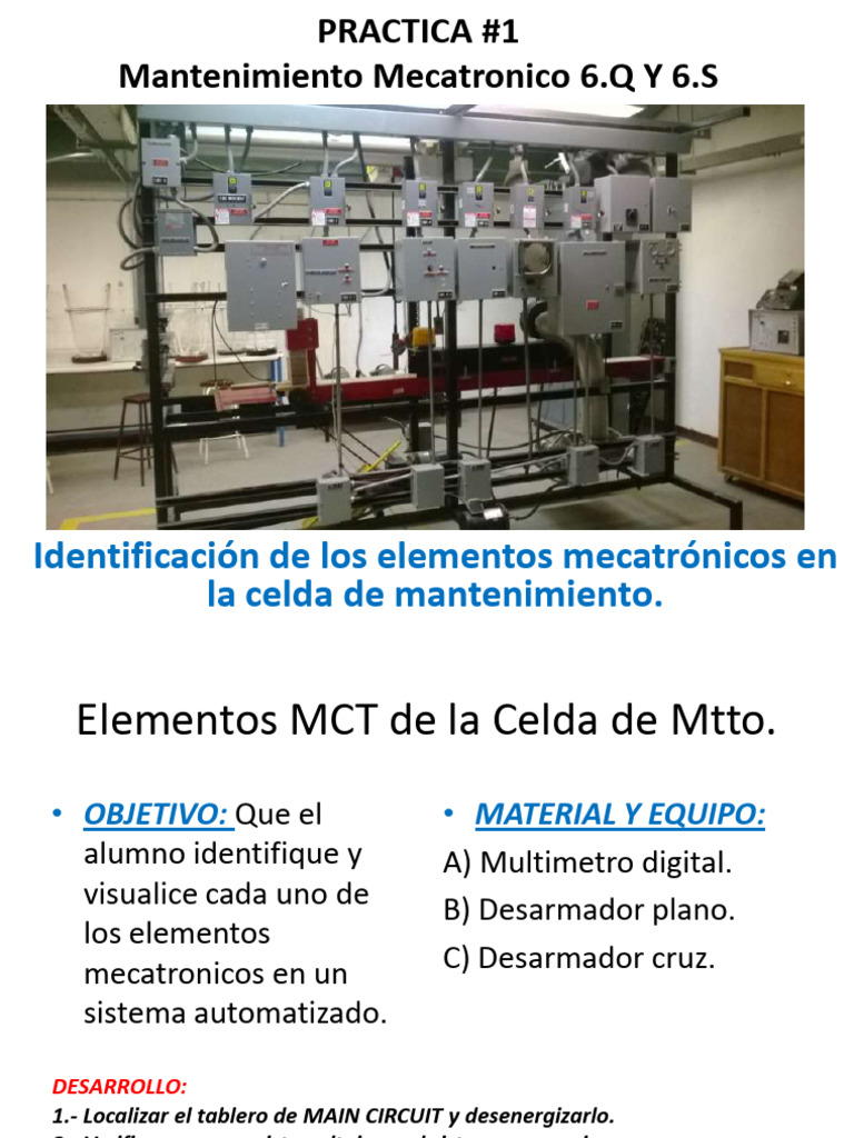 Practica_1_Mtto_Mct_Celda_de_Mantenimiento | PDF
