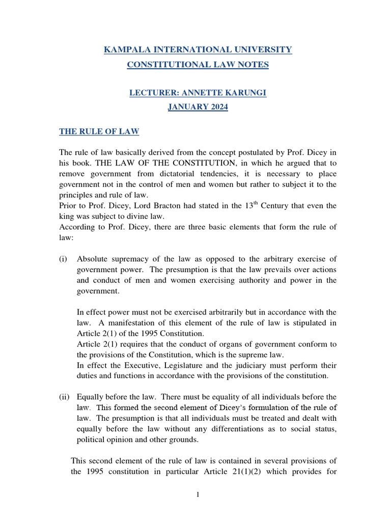 The Rule of Law | Download Free PDF | Rule Of Law | Bail