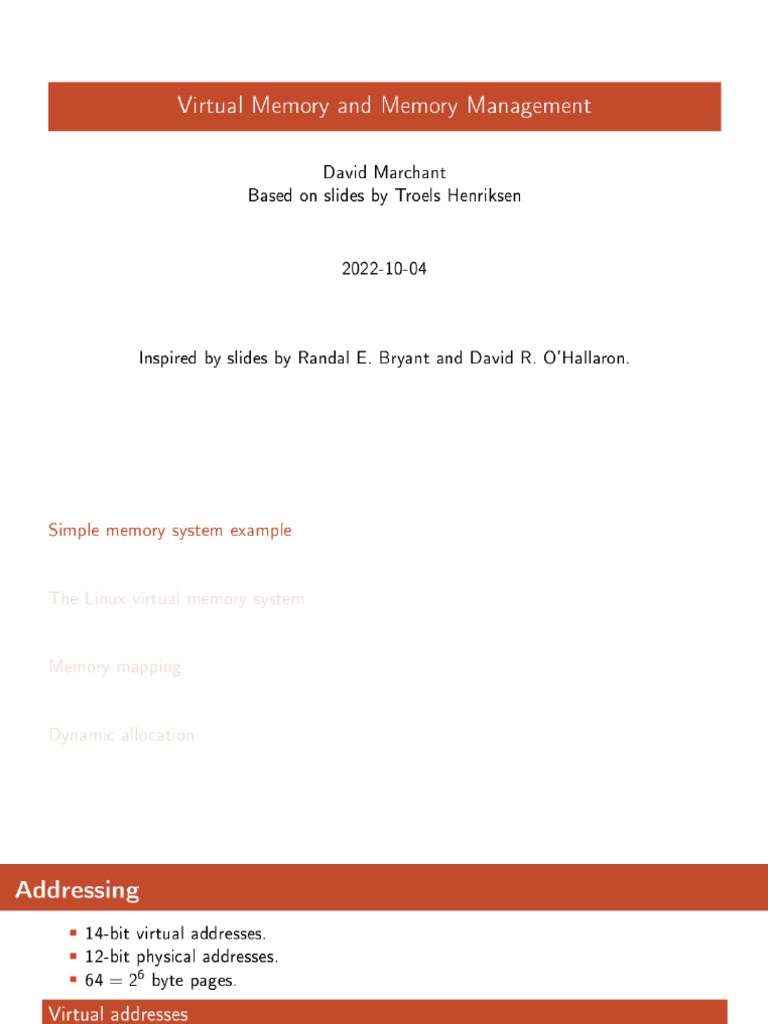 Virtual Memory II | PDF