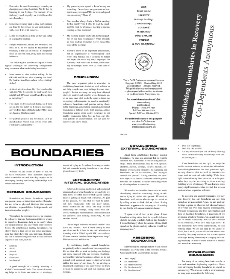 Boundaries | PDF | Feeling | Psychological Concepts