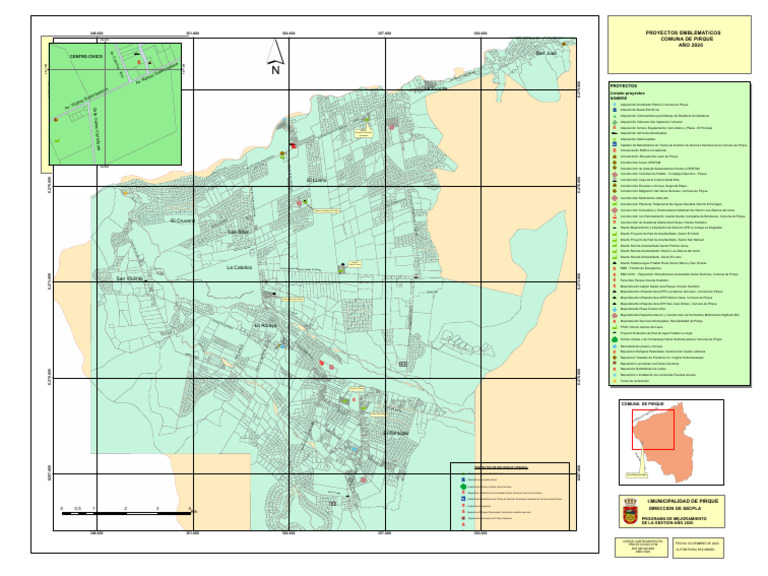 Plano Comuna de Pirque, Santiago, Chile | PDF