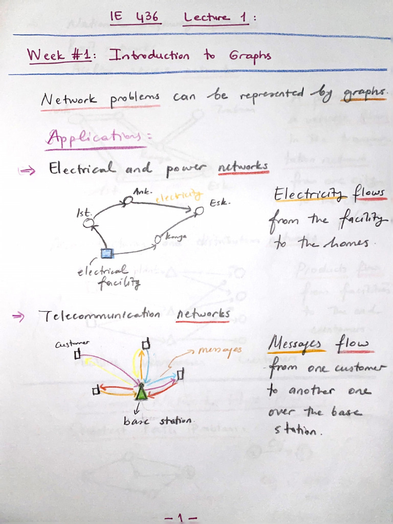 IE 436 Lecture 1 Notes | PDF