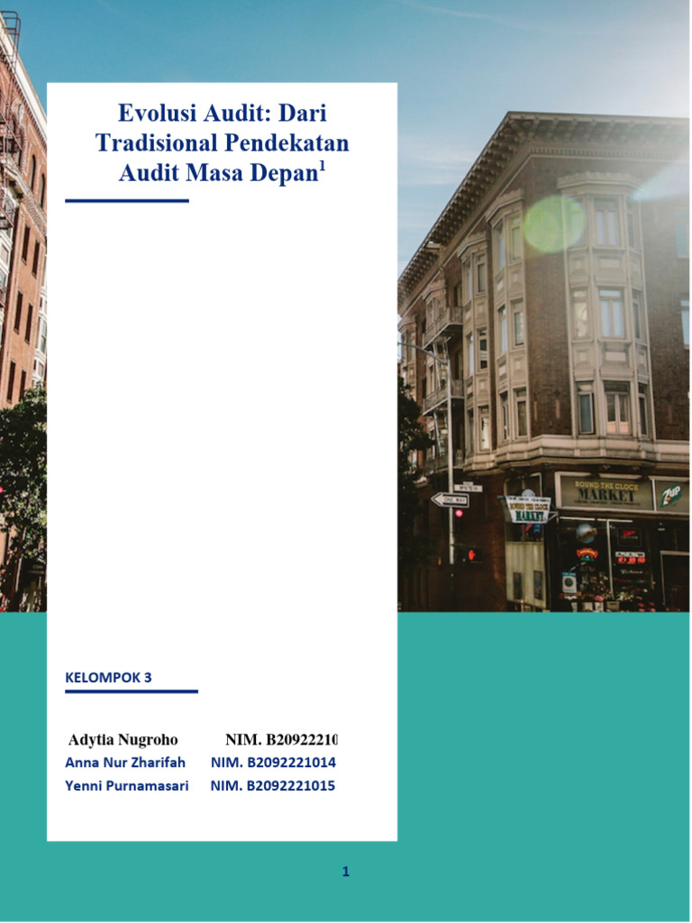 Evolusi Audit Dari Tradisional Pendekatan Audit Masa Depan1 | PDF ...