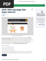 SAP Storage Bin Management Guide | PDF | Screenshot | Computer Science