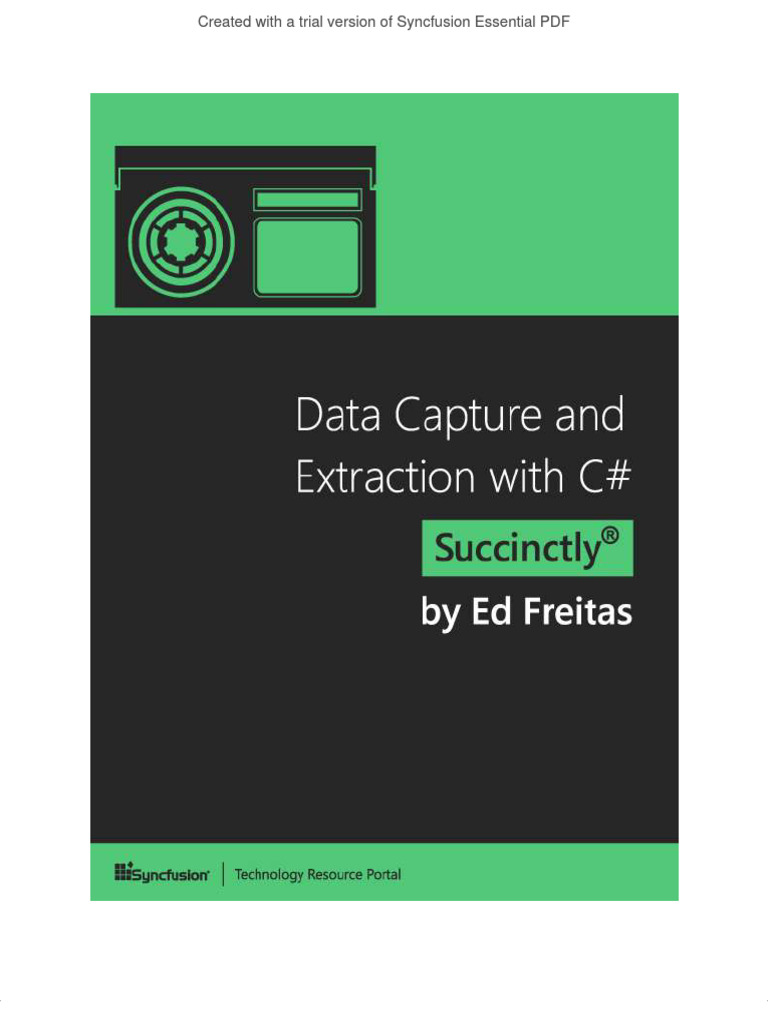 Data Capture And Extraction With C Sharp Succinctly Pdf Computing