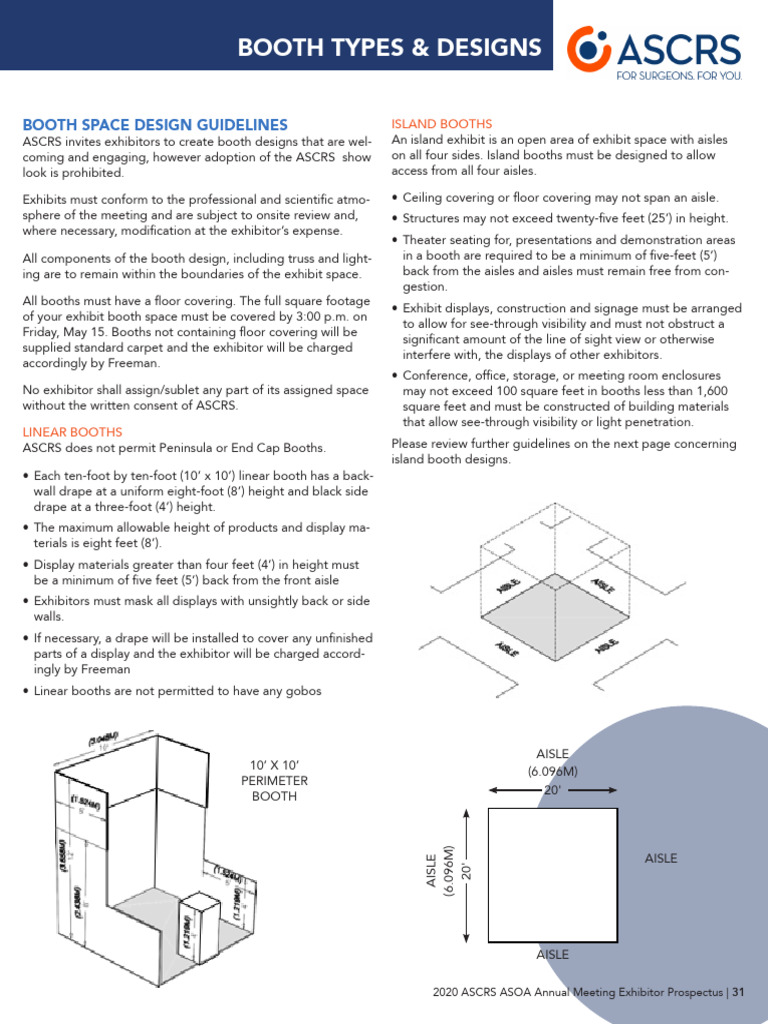 Booth Types Design Guidelines | PDF | Home & Garden