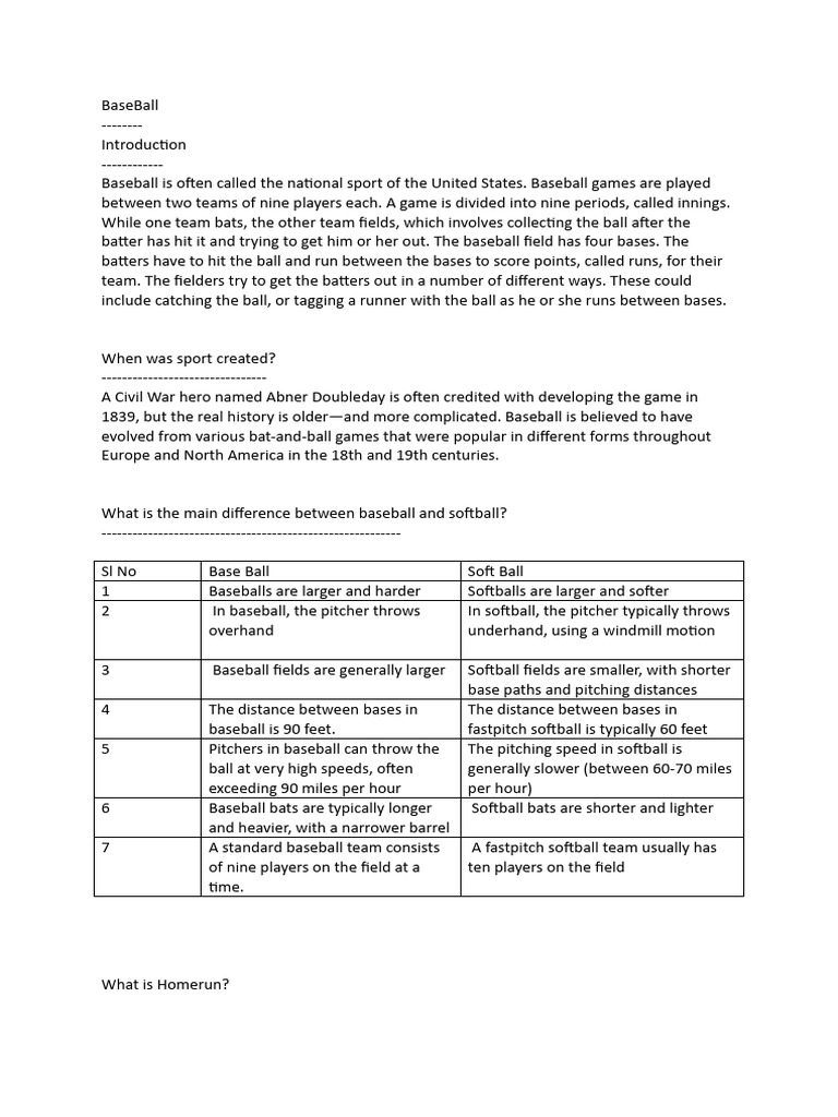 Baseball Pdf Softball Batting Baseball