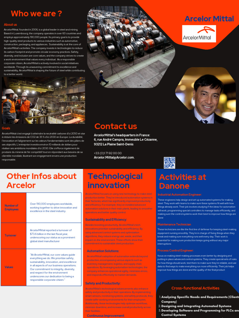 Copie de Brochure - Entreprise - Danone - (Dépliants Trois Volets ...