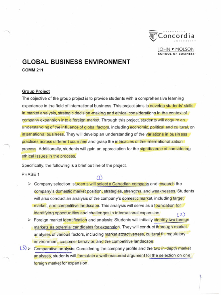 Comm 211 Sec S Group Project Guidelines | PDF | Economies | Private Sector