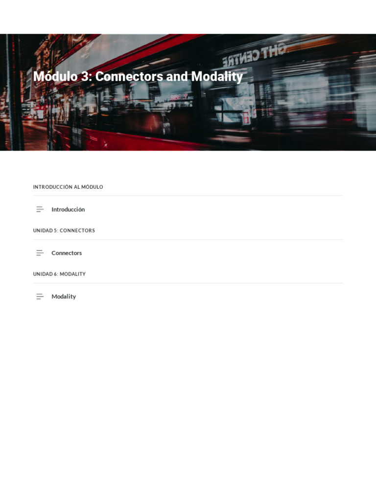 modulo-3-connectors-and-modality | PDF | English Language | Verb