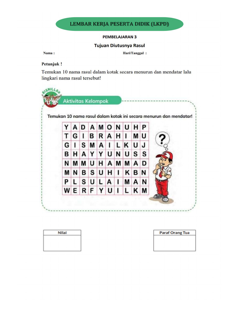 LKPD Pai Kelas 4 | PDF