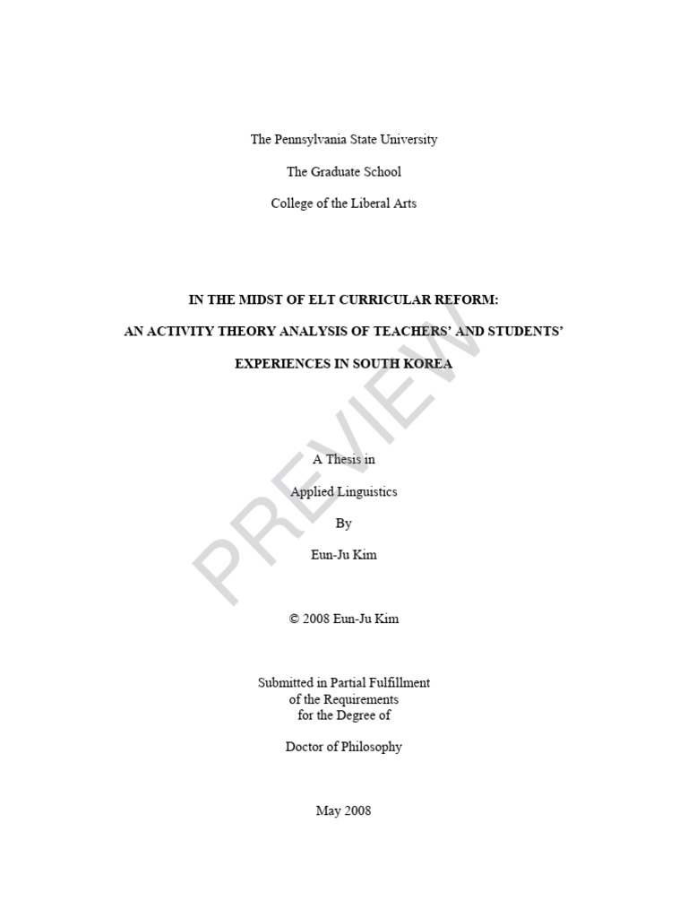 An Activity Theory Analysis of Teachers' and Students' | PDF ...