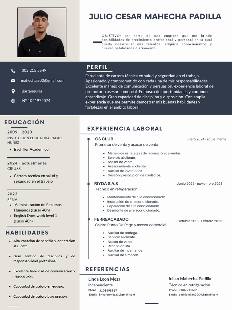 Hoja de Vida Mahecha Julio | PDF