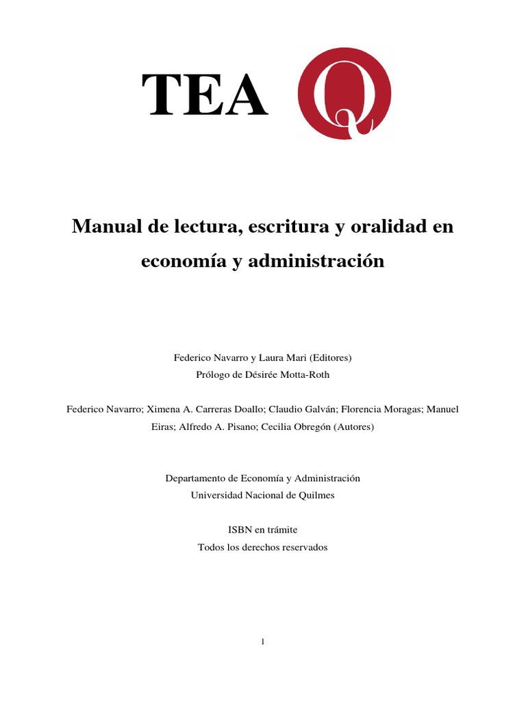 TEA - Cuadernillo Libro Completo | PDF | Maestros | Enseñando