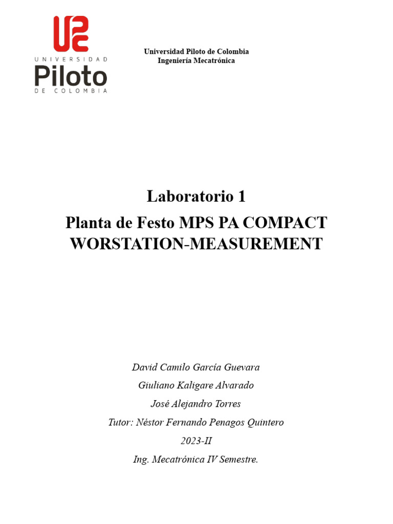 Análisis de la Planta Festo MPS PA Compact | PDF | Controlador lógico ...