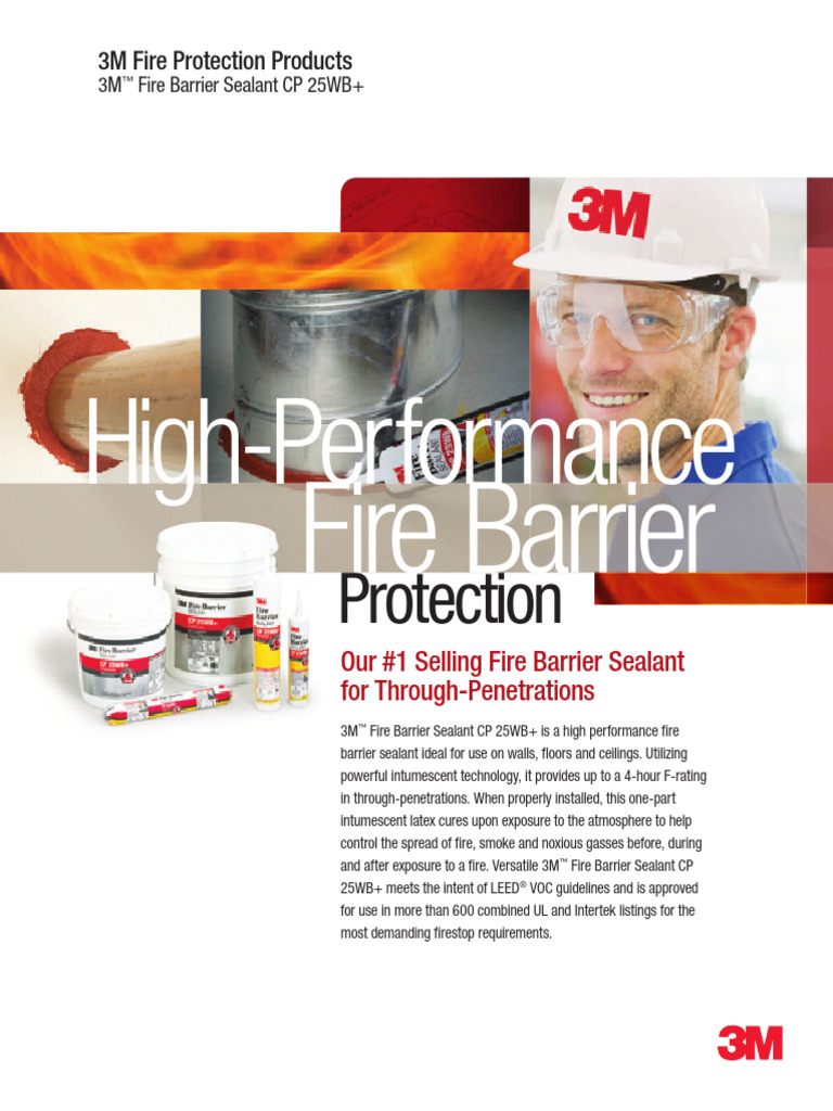 3m Fire Barrier Sealant CP 25wb | PDF | Duct (Flow) | Building
