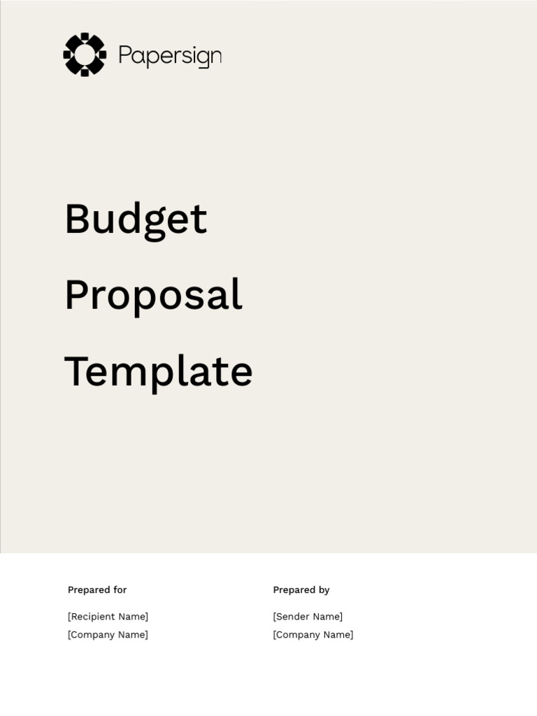 Budget Proposal Template | PDF | Return On Investment | Risk
