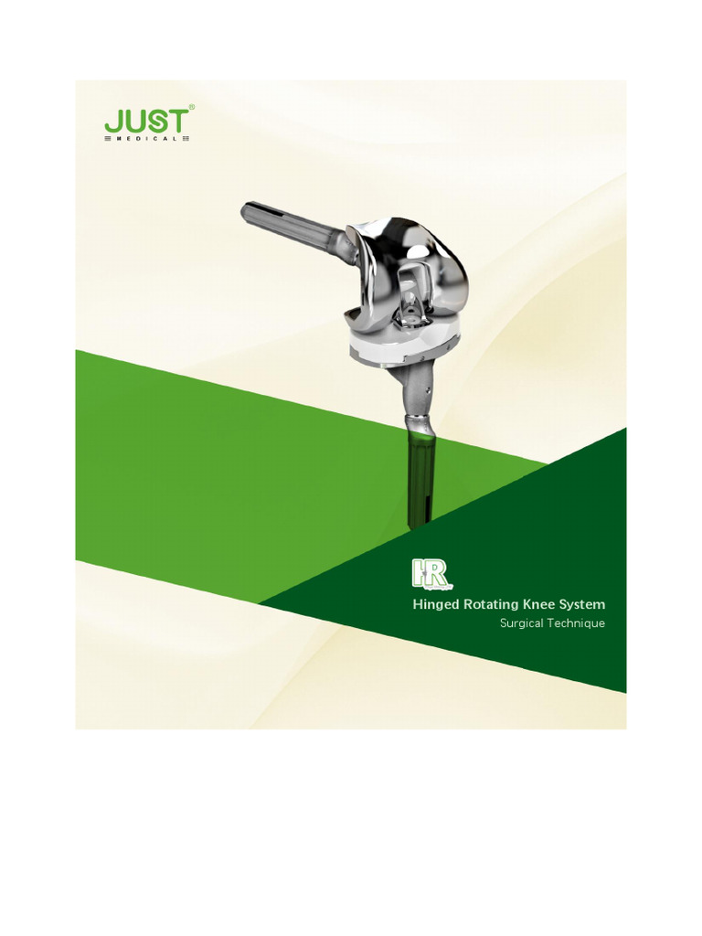Hinged Rotating Knee System Guide | PDF | Knee | Musculoskeletal System