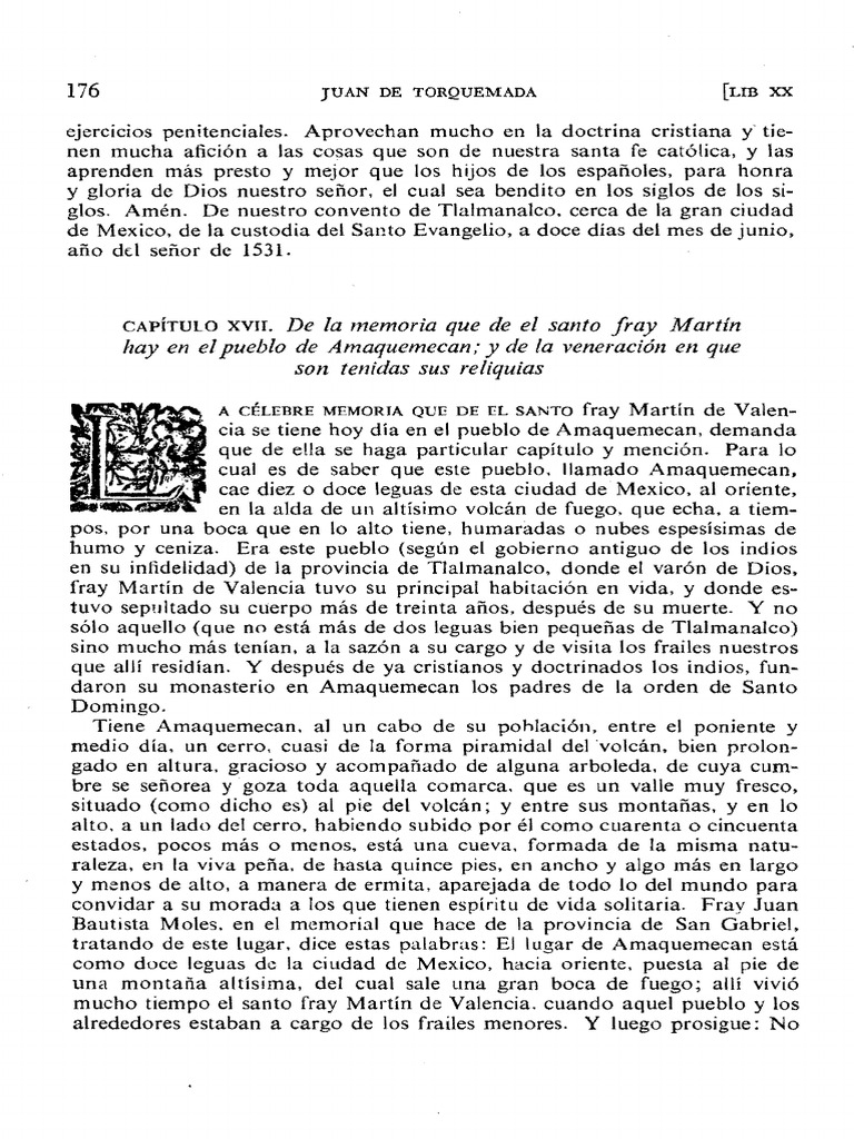 Fray Martín de Valencia en Amaquemecan | PDF | Religiones abrahámicas ...