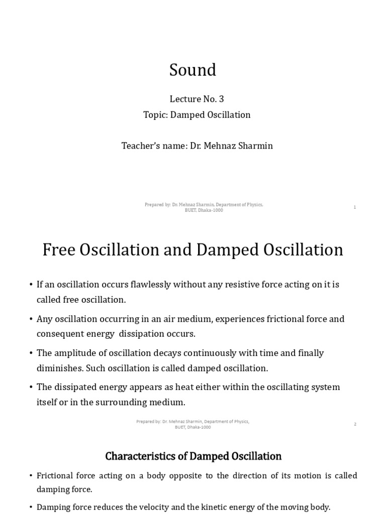 Sonido y Vibratios | PDF | Damping | Oscillation
