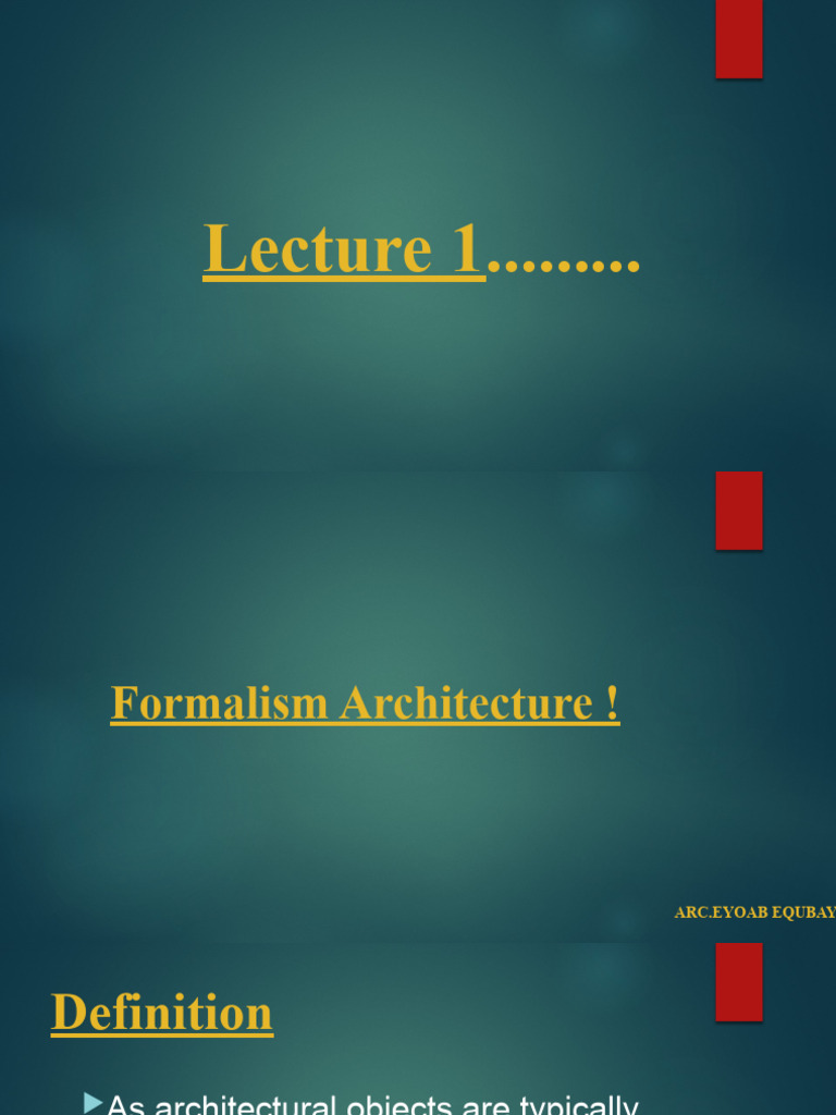 Formalism and Functionalism in Architecture | PDF | Style ...