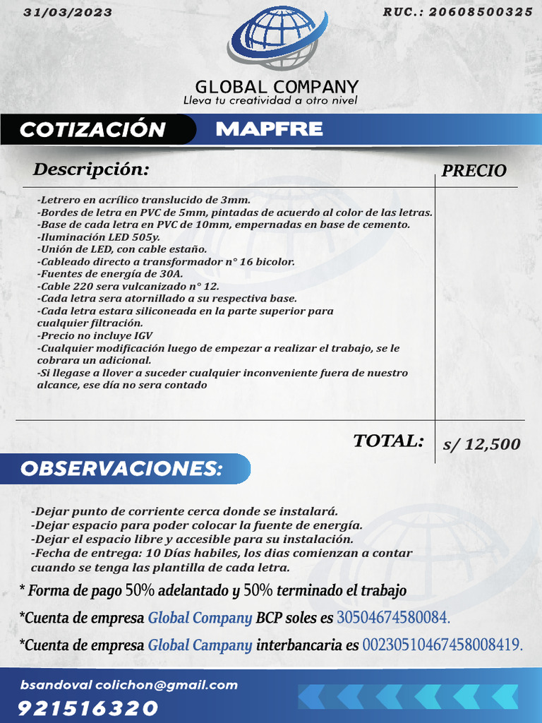 cotizacion MAPFRE | PDF