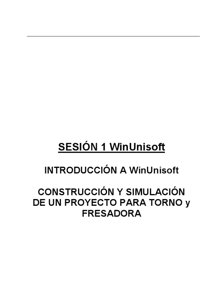 Introducción a WinUnisoft | PDF | Control numerico | Ventana (informática)