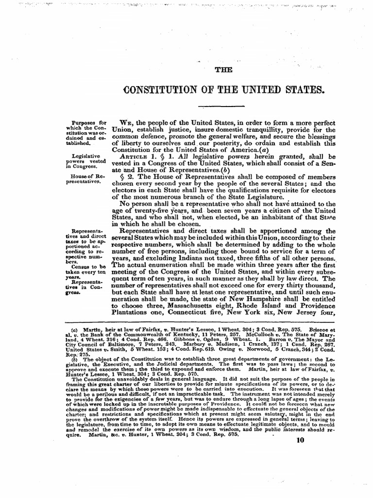 Overview of U.S. Constitution Articles | PDF | Presidents Of The United ...
