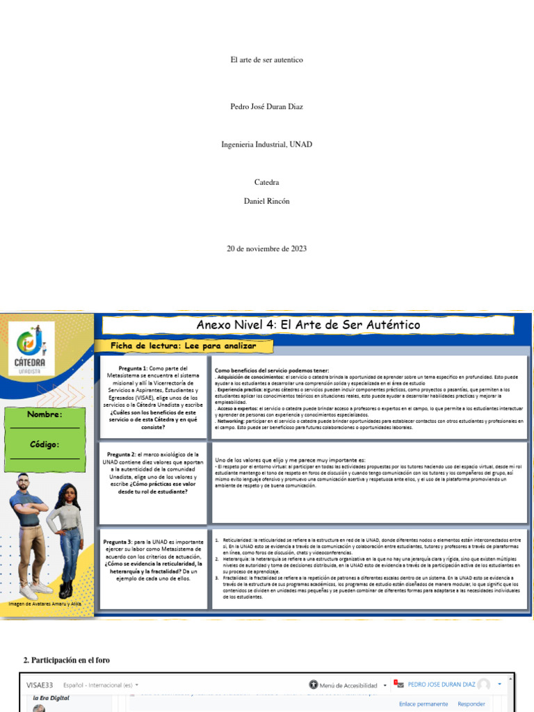 actividad_el arte de ser autentico | PDF | Comunicación | Conocimiento