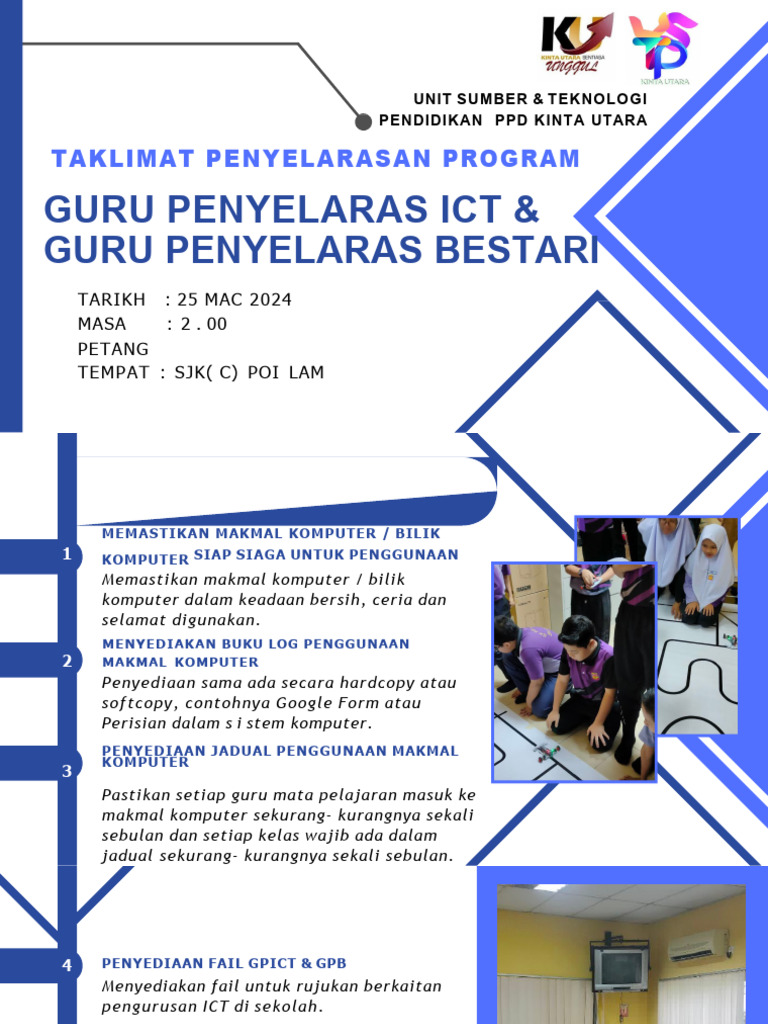 TAKLIMAT PERSEDIAAN GURU GPICT DAN GPB | PDF