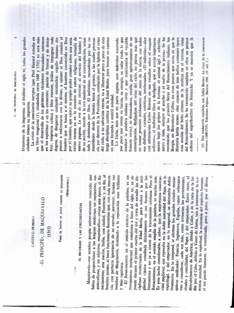 JJ CHEVALLIER Los Grandes Textos Politicos Capitulo 1 Maquiavelo | PDF