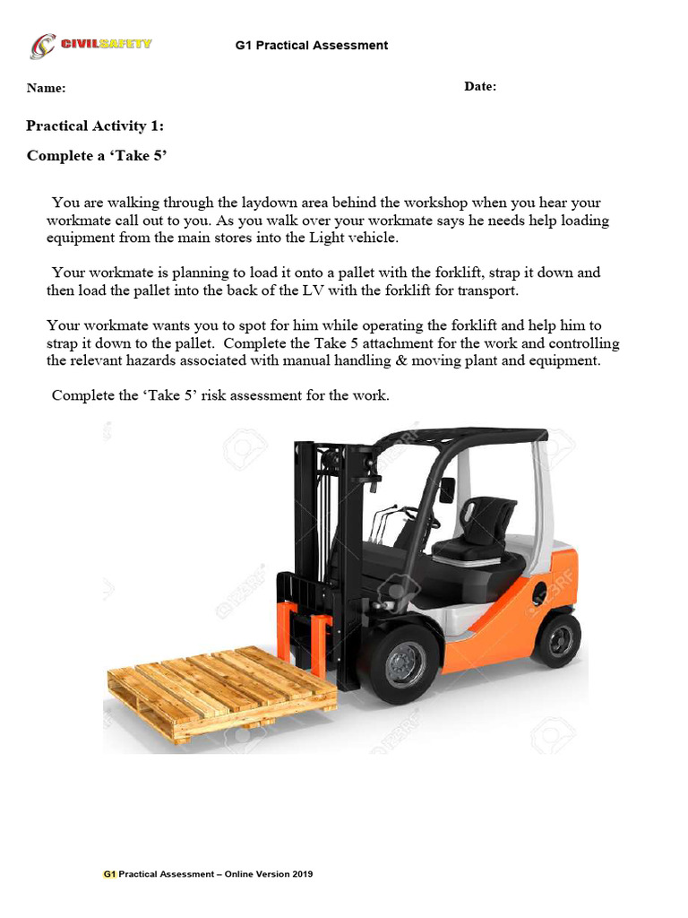 G1 Practical Assessment Guide | PDF | Risk | Safety