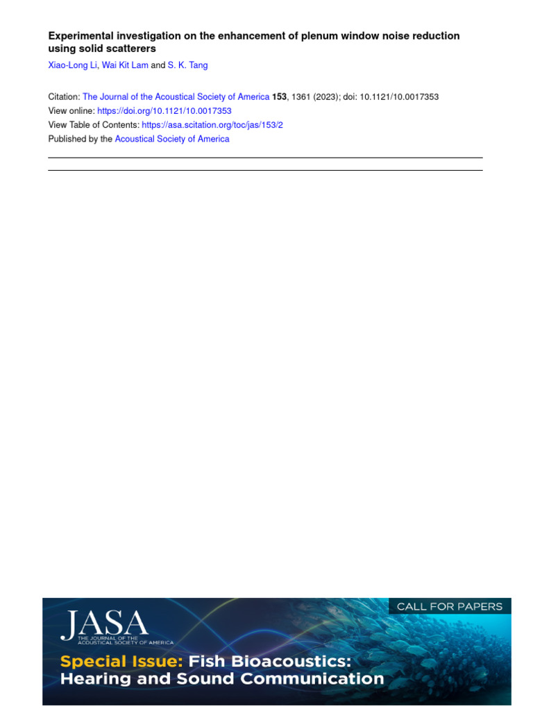 Xiaolong - Experimental Investigation On The Enhancement of Plenum ...