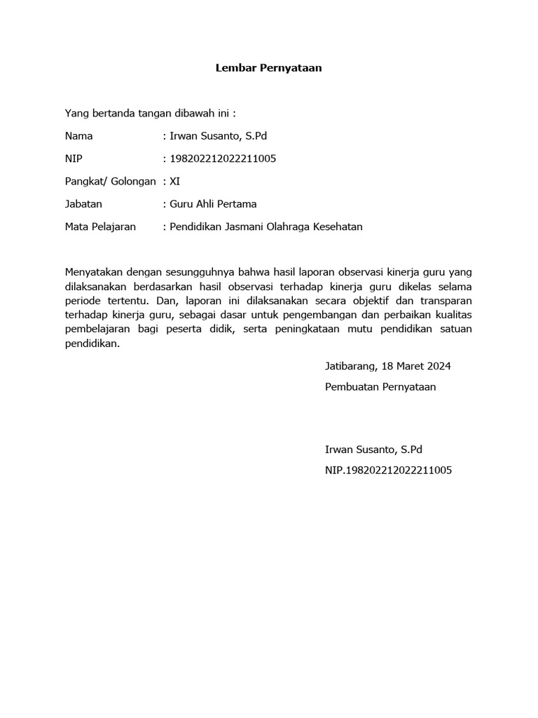 Laporan Observasi News Irwan | PDF