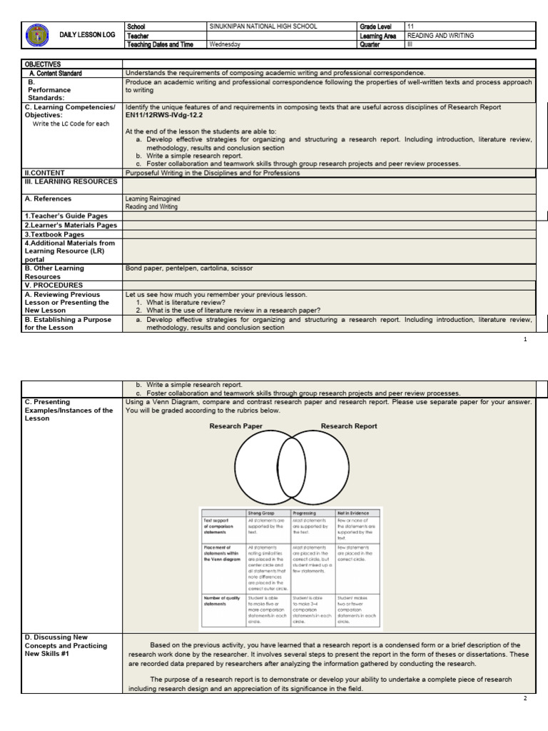 Research Report_031810 | PDF | Methodology | Procedural Knowledge