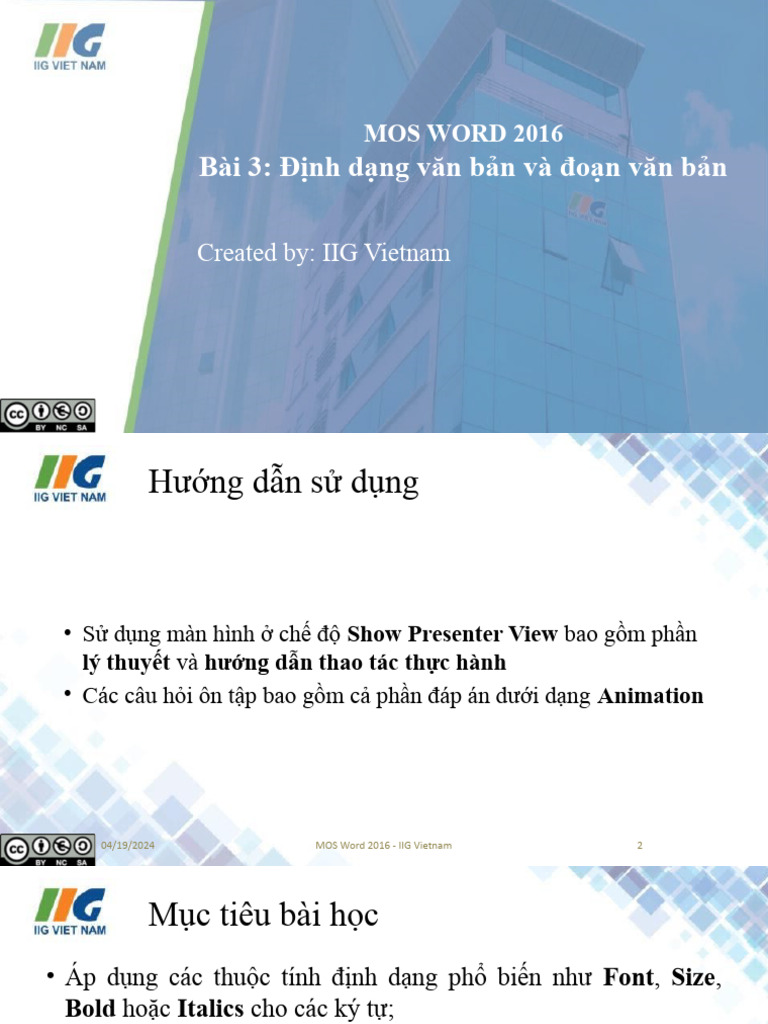 Mos Word2016 Bài 3 | PDF