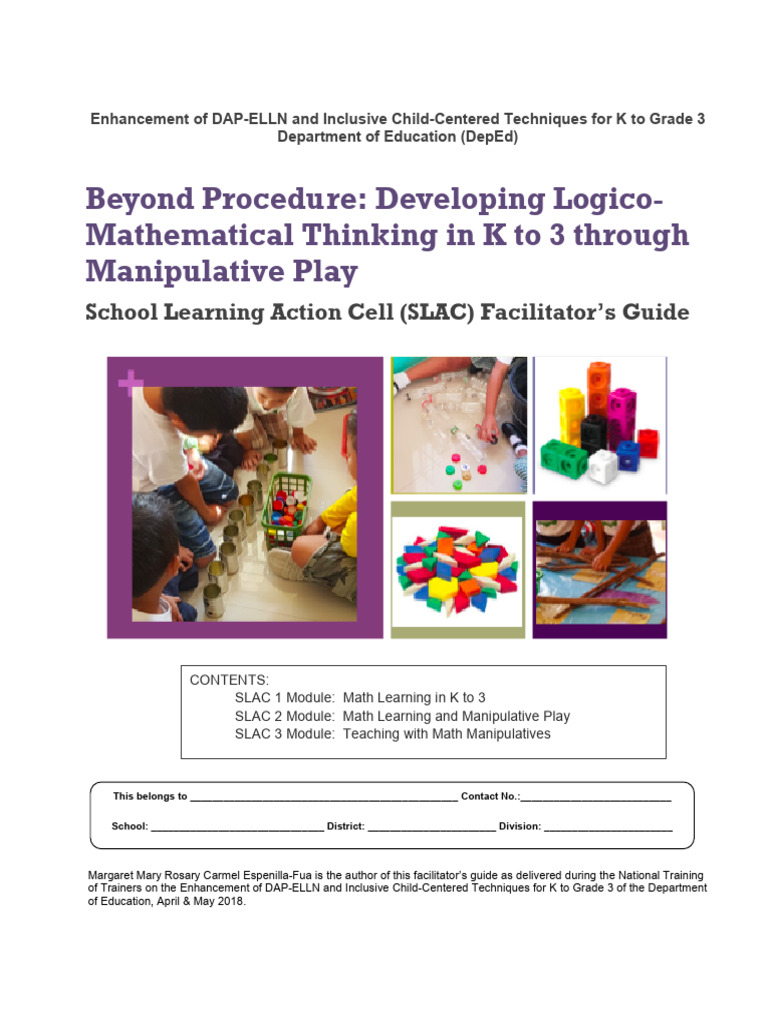 DEPED - ELLN - Math - SLAC - Facilitator's Guide | PDF | Mathematics ...