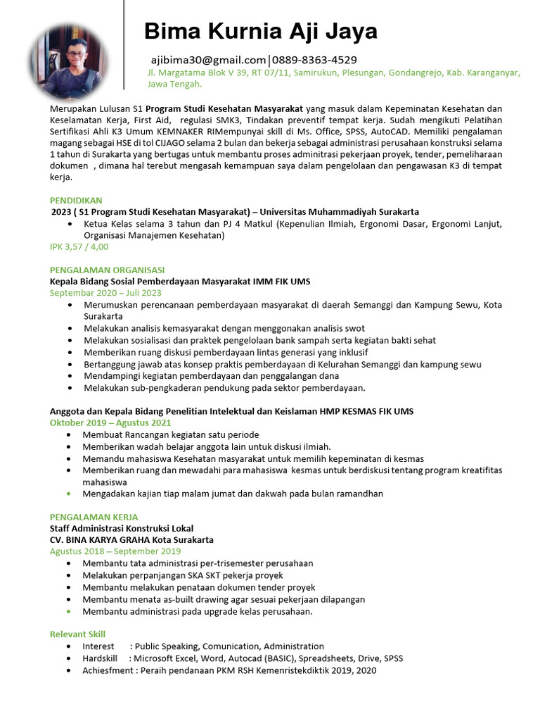 CV - Bima Kurnia Aji Jaya | PDF