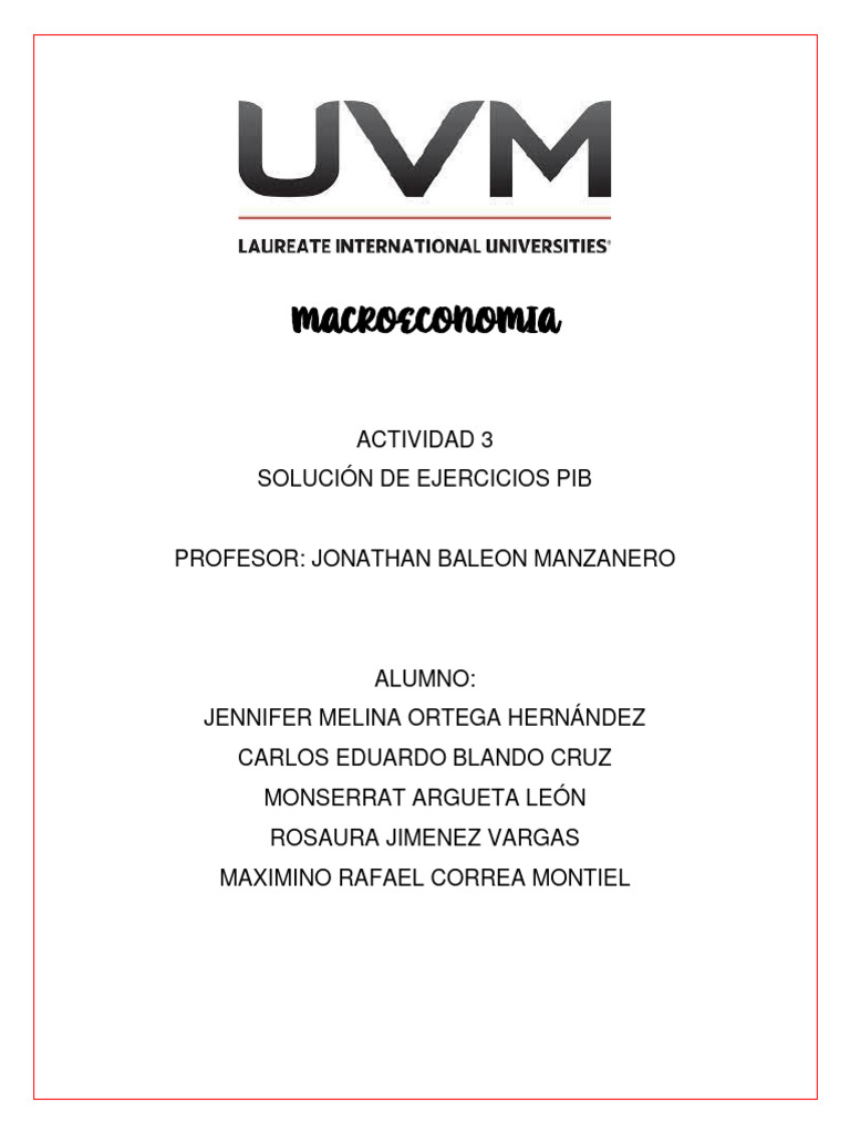 Act3 MRCM | PDF | Inflación | Producto Interno Bruto