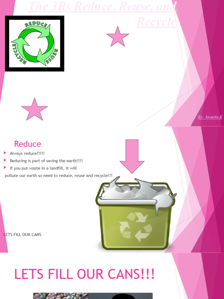 The 3Rs Reduce, Reuse, and Recycle | PDF | Cooking, Food & Wine